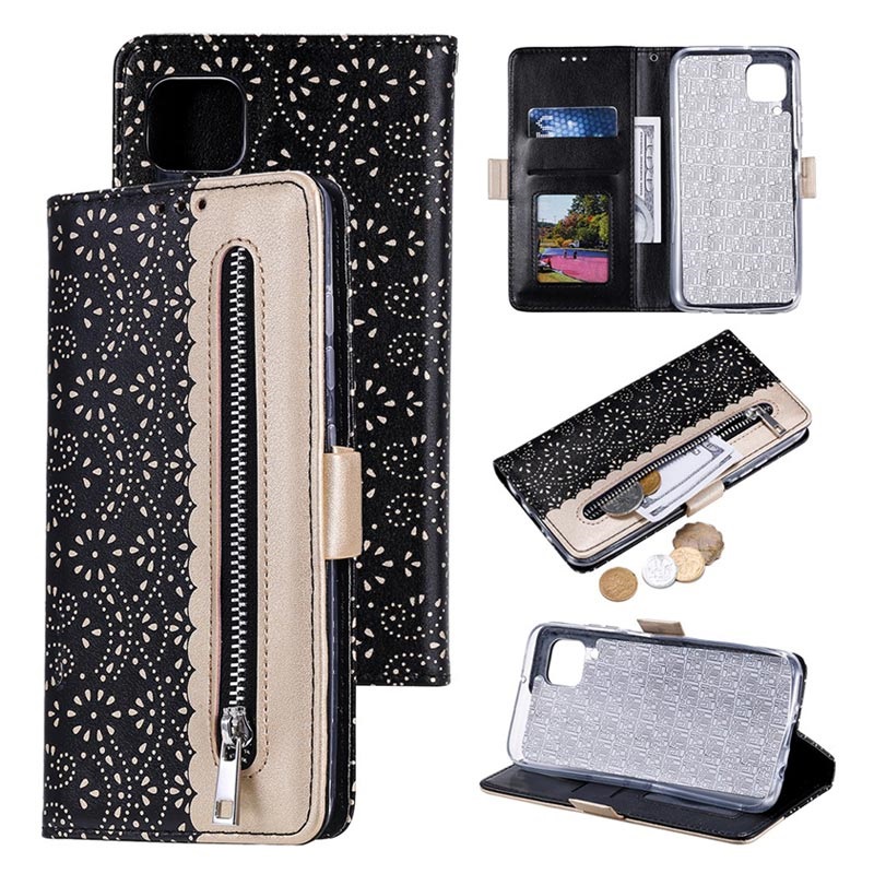 Lace Pattern Huawei P40 Lite Wallet Case