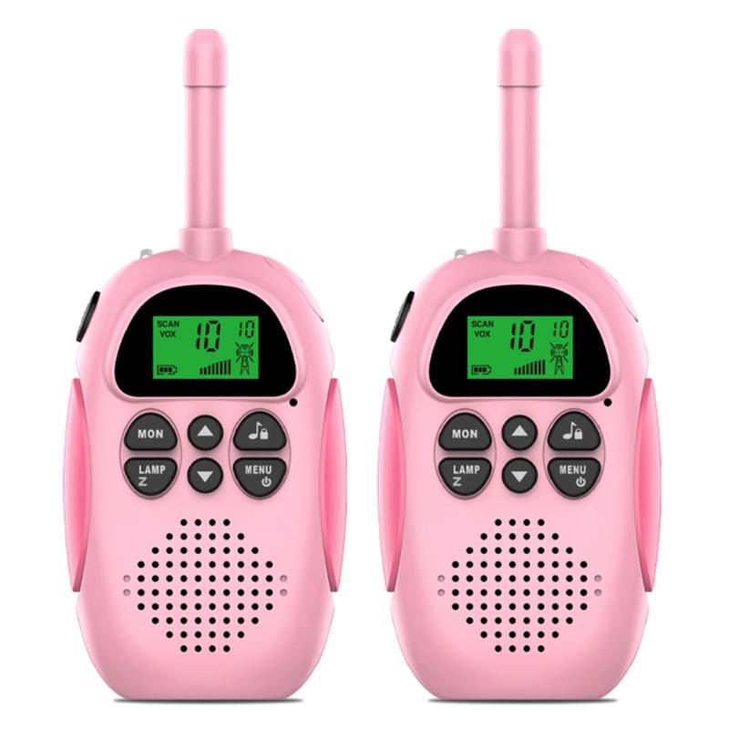 2Pcs DJ100 Children Walkie Talkie Toys Kids Interphone Mini Handheld ...