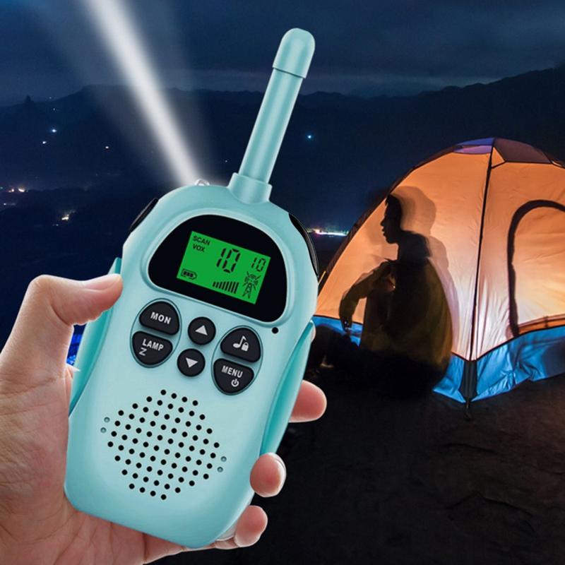 2Pcs DJ100 Children Walkie Talkie Toys Kids Interphone Mini Handheld ...