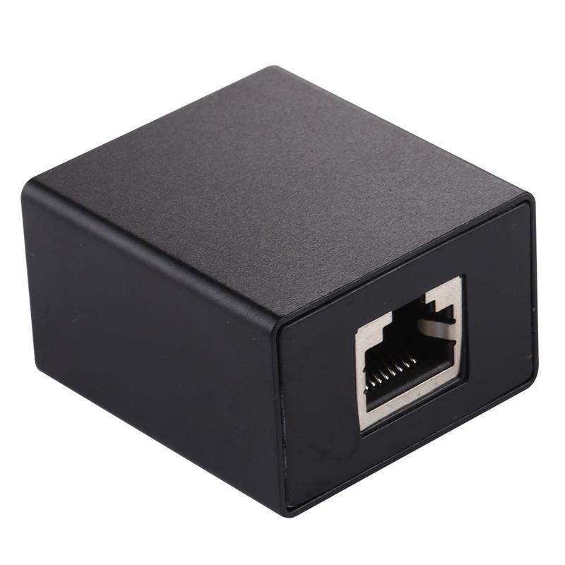 Set 1 to 2 RJ45 Splitter Connector Inline LAN Plugs Ethernet Cable ...