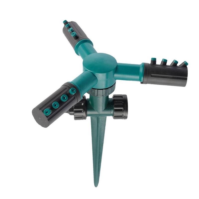 Garden Sprinkler Water Sprinkler Automatic 360-degree Rotating 3 Arms ...