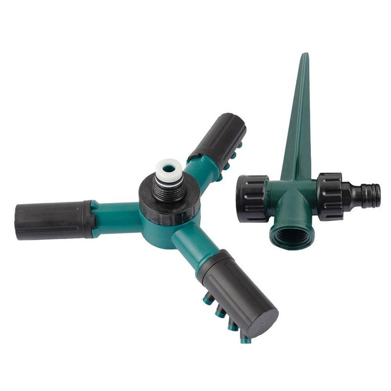 Garden Sprinkler Water Sprinkler Automatic 360-degree Rotating 3 Arms ...
