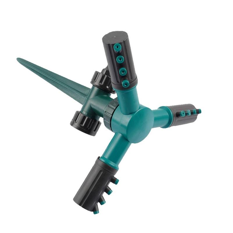 Garden Sprinkler Water Sprinkler Automatic 360-degree Rotating 3 Arms ...