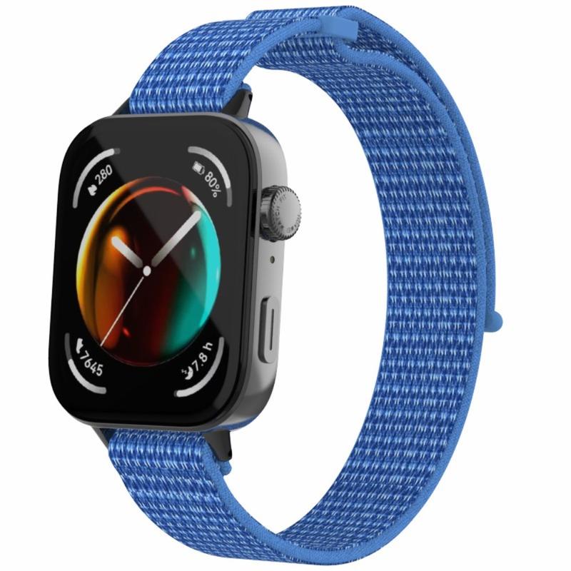 Huawei Watch Fit 3 Nylon Strap with Velcro Closure - Blue