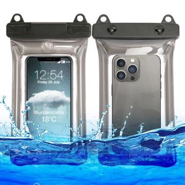 Inflatable Floating Universal Waterproof Case IPX8 - 7.5 - Black