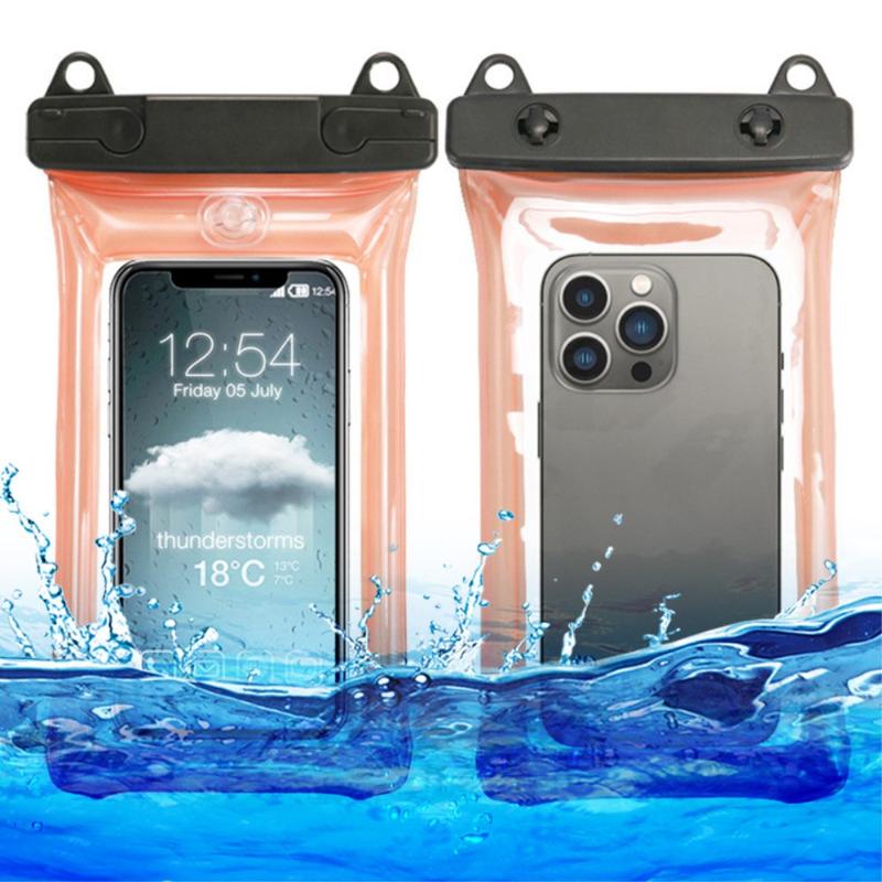 Inflatable Floating Universal Waterproof Case IPX8 - 7.5 - Orange