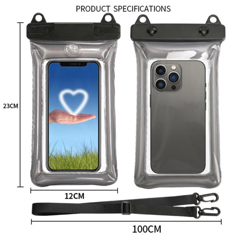 Inflatable Floating Universal Waterproof Case IPX8 - 7.5 - Pink