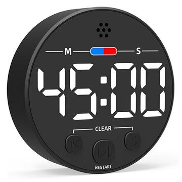 Magnetic LED Countdown Timer GL320 with Digital Display - Black / White