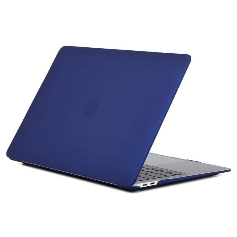 MacBook Air 13.3 2018 A1932 Matte Plastic Case - Dark Blue