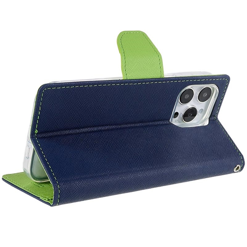Mercury Goospery Fancy Diary IPhone 14 Pro Max Wallet Case Blue Mercury Goospery Fancy Diary IPhone 14 Pro Max Wallet Case Blue