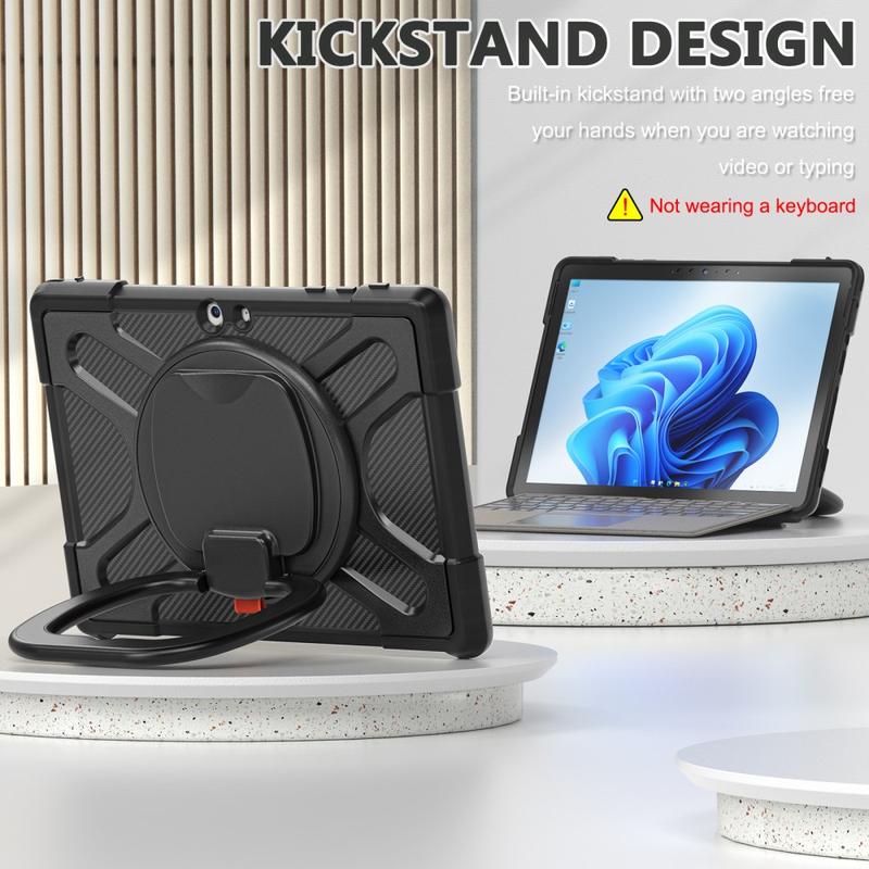 Microsoft Surface Go/Go 2/Go 3 Heavy Duty 360 Case - Black