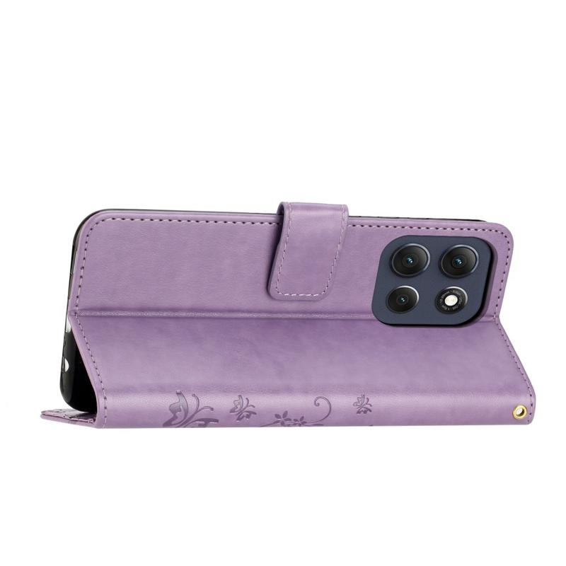 Motorola Moto G56 Butterfly Series Wallet Case - Violet