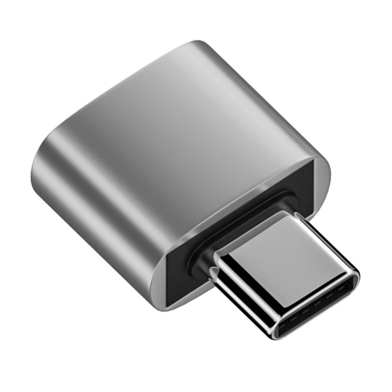 Plug and Play USB-C to USB 2.0 Adapter for MacBook, Laptop, Tablet - Silver