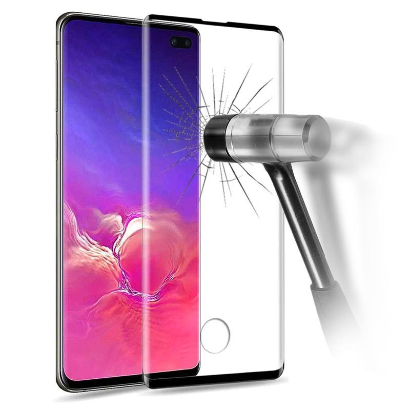 Prio 3D Samsung Galaxy S10+ Tempered Glass Screen Protector - Black