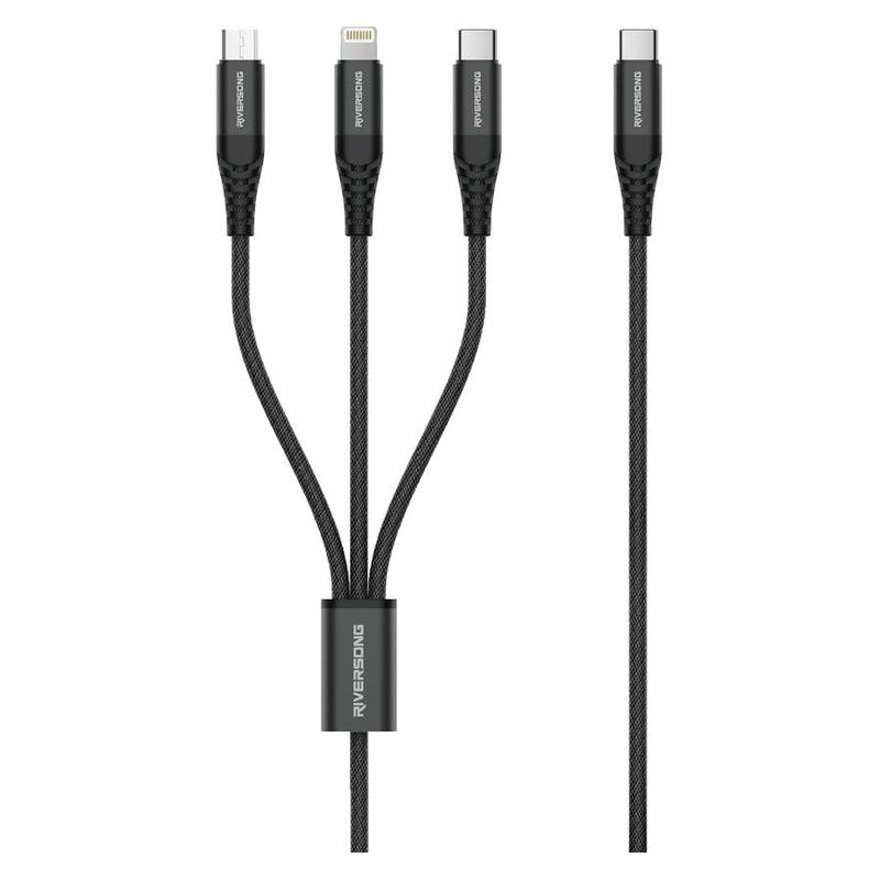 Riversong Infinity Nylon Braided 3-in-1 Cable - USB-C to USB-C ...