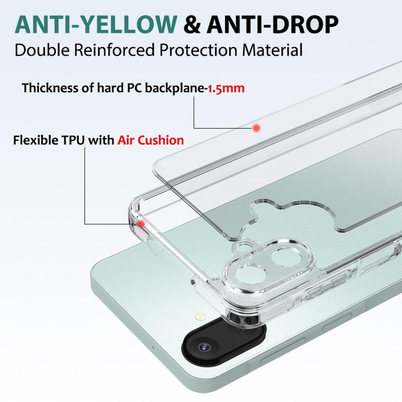 Samsung Galaxy A07 4G Scratch-Resistant Hybrid Case - Transparent