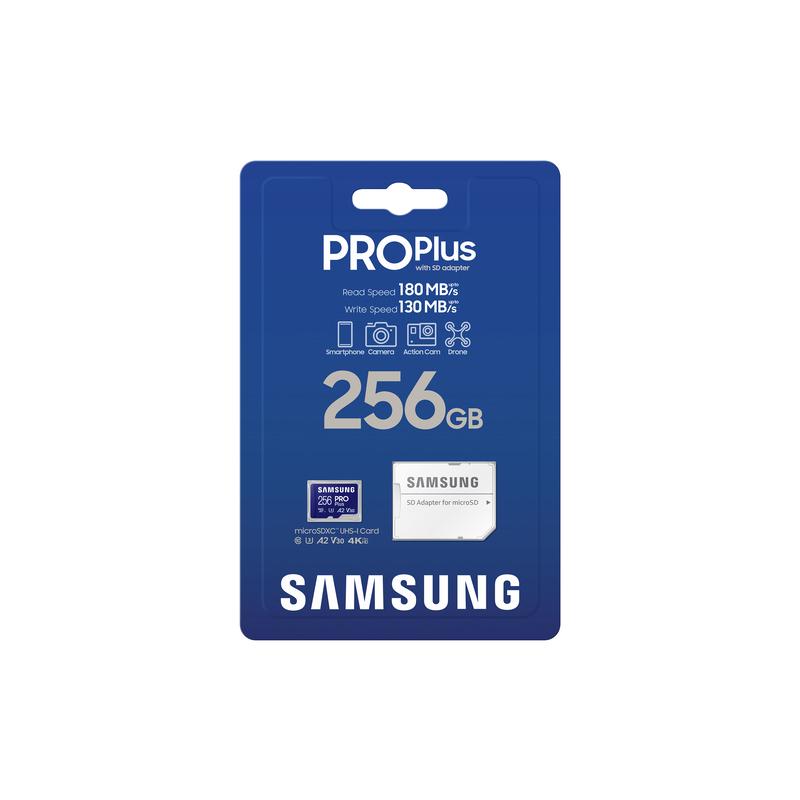 Samsung Pro Plus microSDXC Memory Card with SD Adapter MB-MD256SA/EU ...