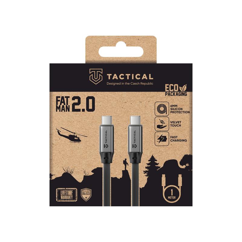 Tactical Fat Man 2.0 USB-C / USB-C Cable - 60W, 1m - Grey