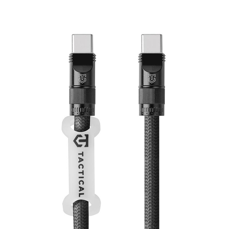 Tactical Wire Snake USB-C Cable and Lanyard - 1.2m - Black