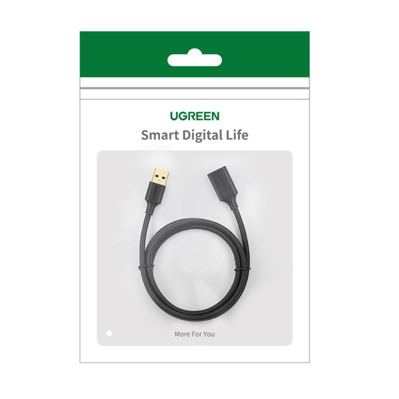 Ugreen USB 3.0 Male/Female Extension Cable - 2m - Black