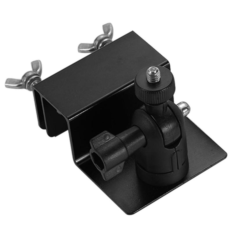 Universal Surveillance Camera Railing/Gutter Mount - Black