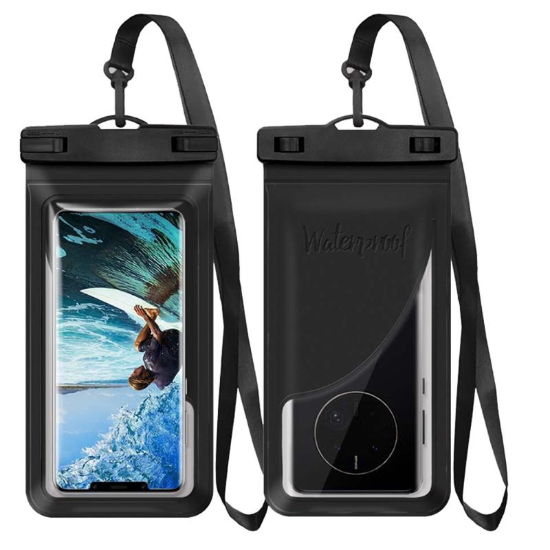 Universal Waterproof Case w. Card Holder - 7.5 - Black