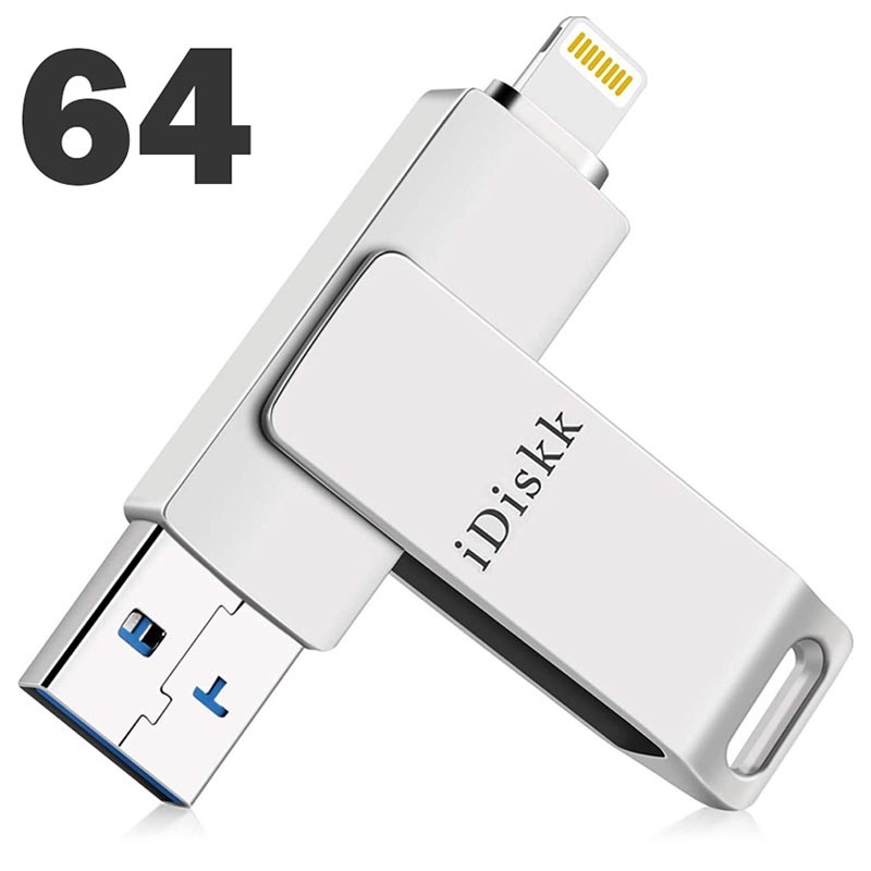 iDiskk OTG Flash Drive - USB Type-A/Lightning