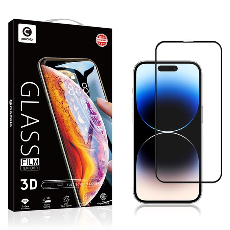 iPhone 15 Pro Max Mocolo Full Size Screen Protector - 9H - Black Edge
